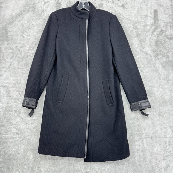Vince | Jackets & Coats | Vince Coat Womens 2 Mandarin Collar Wool ...
